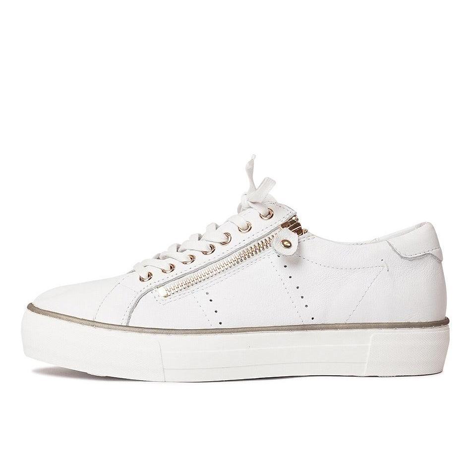 Froggy White Leather Sneakers by Django & Juliette – Shouz
