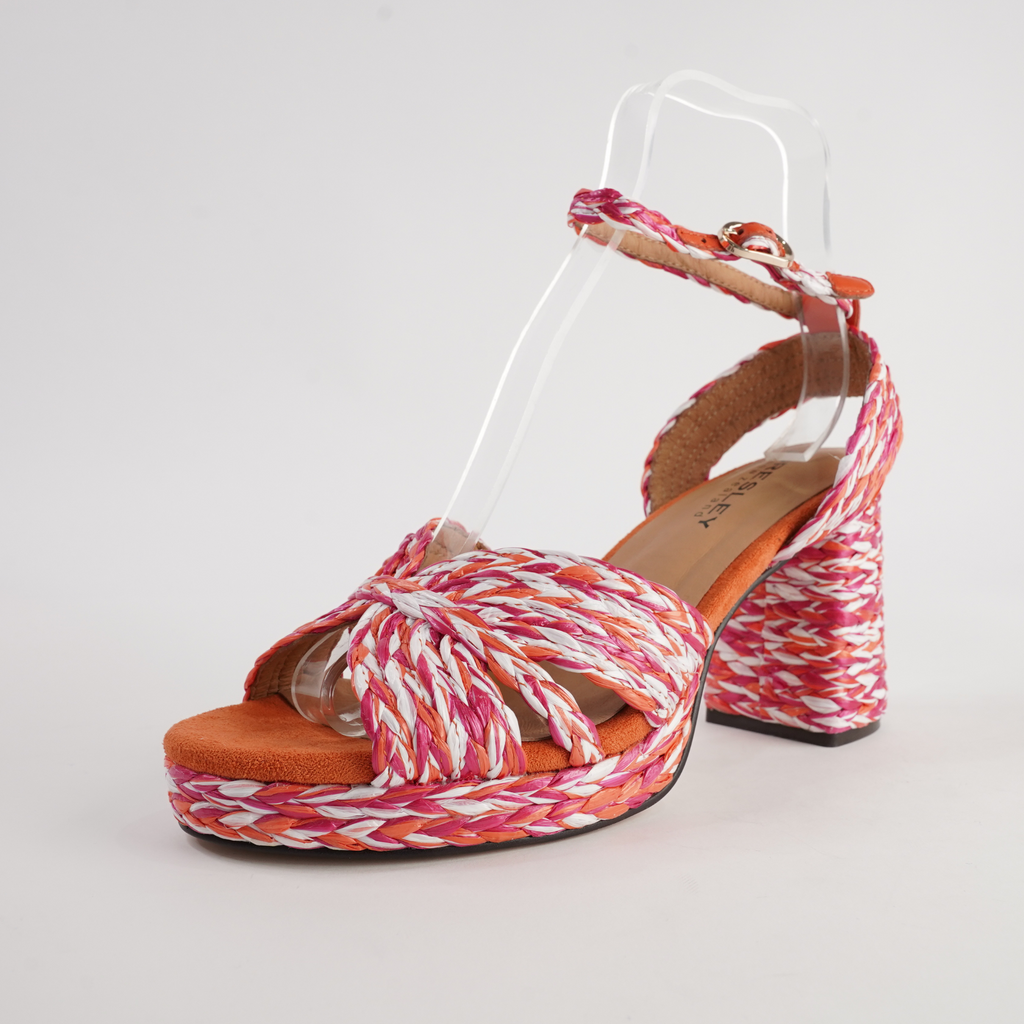 Sherrif Pink Multi Heels by Bresley – Shouz