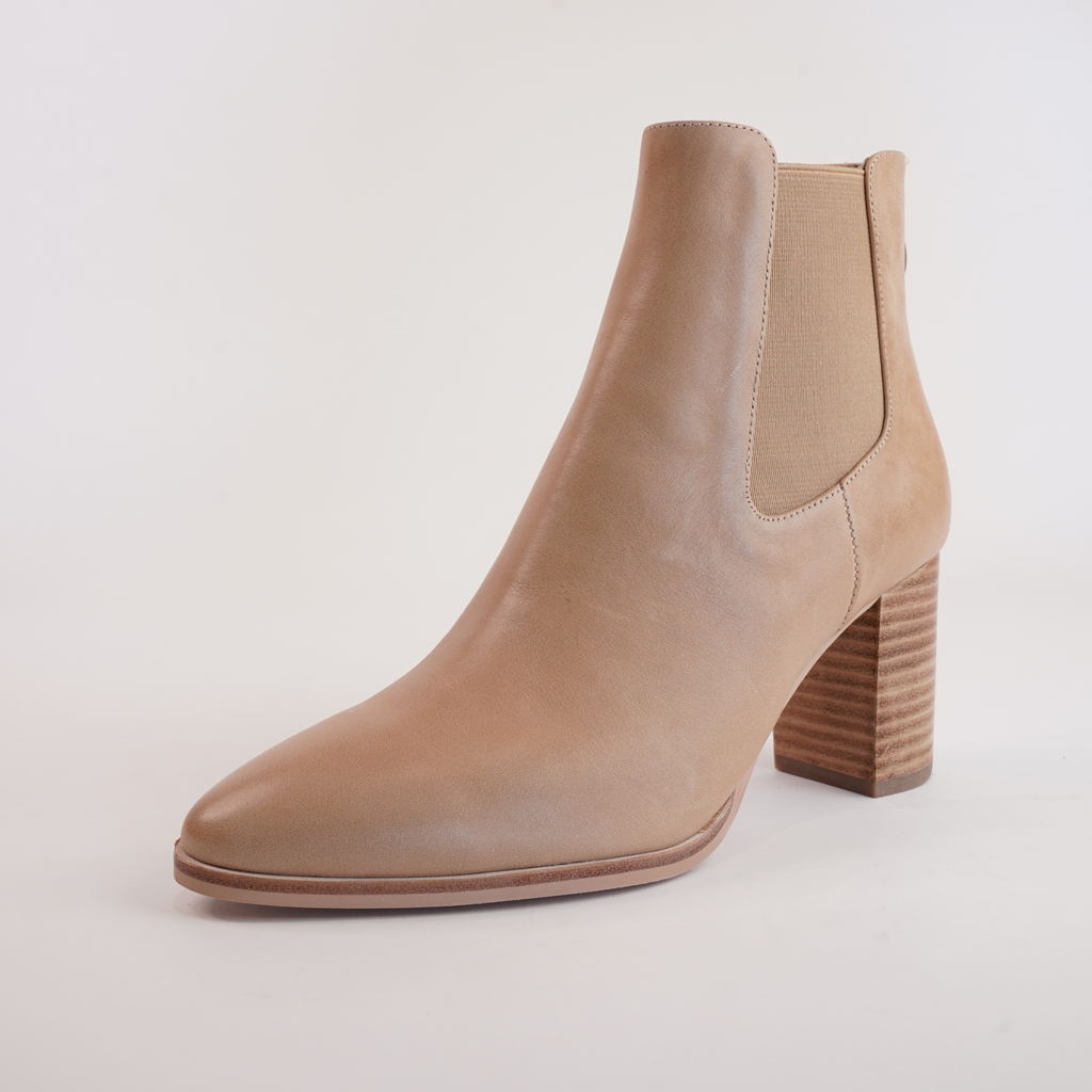 Ayer Cappuccino Leather Ankle Boots by Django & Juliette – Shouz