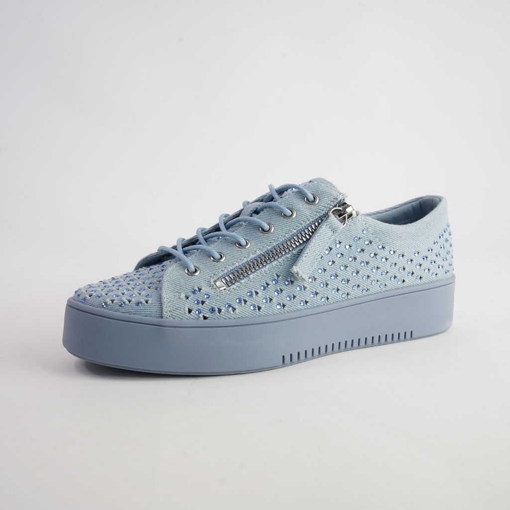 Lisbett Light Denim/ Denim Jewels Sneakers by Django & Juliette – Shouz
