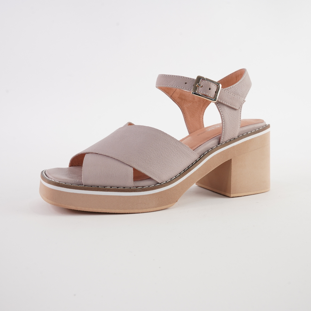 Jemi Cafe Leather Heels by Django & Juliette – Shouz